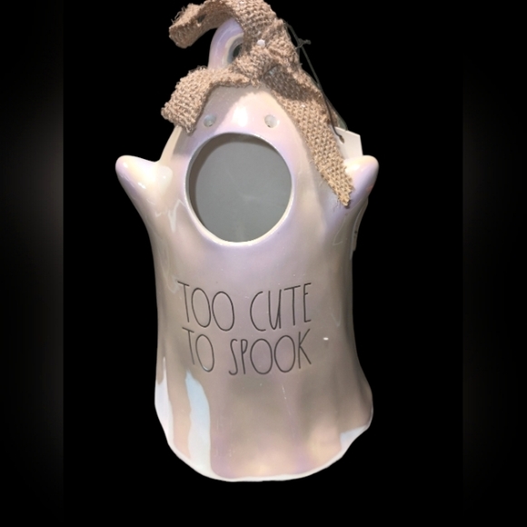 Rae Dunn | Other | Rae Dunn Too Cute To Spook Iridescent Ghost ...
